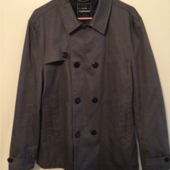 Topman | Jackets & Coats | Topman Casual Double Breast Coat Large ...